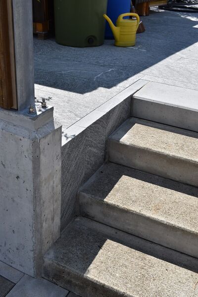 Betonblockstufen - Urs Willener Gartenbau